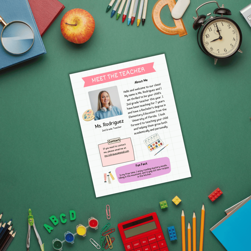 Meet the Teacher Templates Bundle – Snazzy Designs PLR